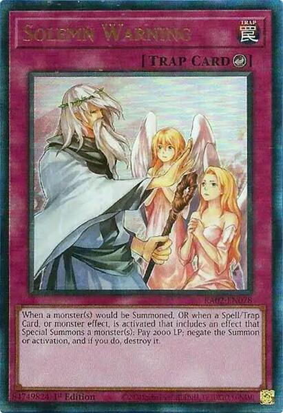 Solemn Warning (PUR) - 25th Anniversary Rarity Collection II - YuGiOh ...
