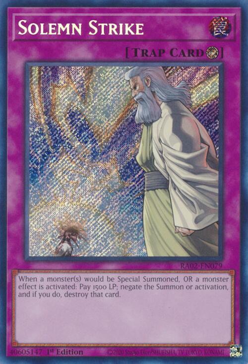 Solemn Strike (Secret Rare) - 25th Anniversary Rarity Collection II - YuGiOh - TCGplayer.com