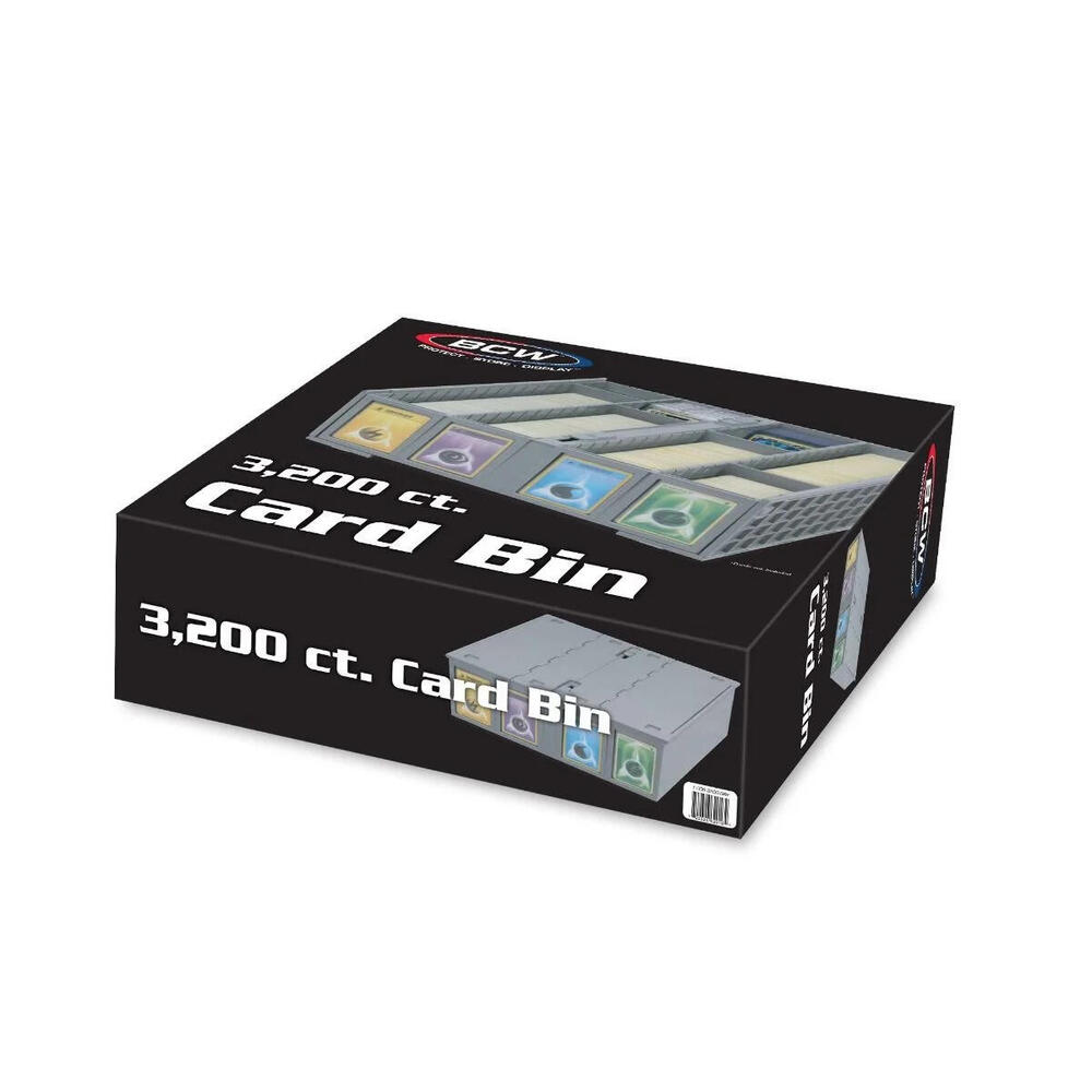 3200 Collectible Card Bin - Grey - BCW Deck Boxes - Deck Boxes