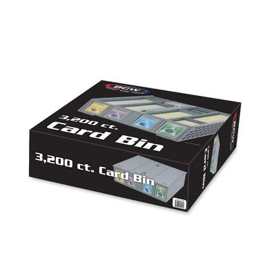3200 Collectible Card Bin - Grey - BCW Deck Boxes - Deck Boxes