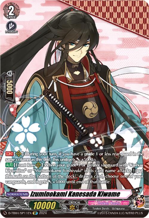 Izuminokami Kanesada Kiwame (SP) - D-TB04: Touken Ranbu ONLINE 2023 - Cardfight Vanguard ...