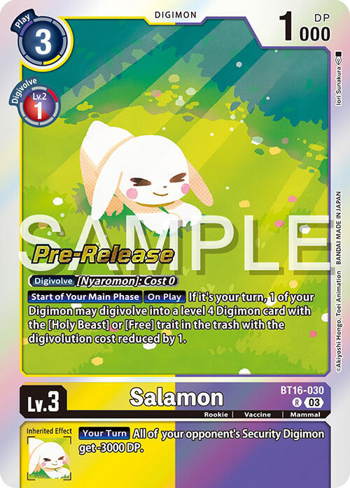 Wormmon - Beginning Observer Pre-Release Cards - Digimon Card Game