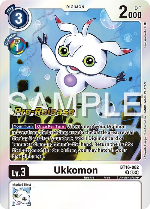 Ukkomon - Beginning Observer Pre-Release Cards - Digimon Card Game ...