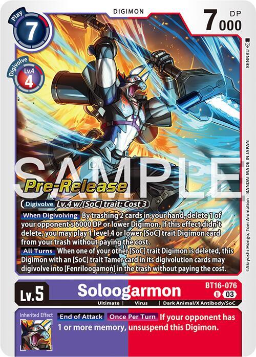 Helloogarmon - Beginning Observer Pre-Release Cards - Digimon Card Game