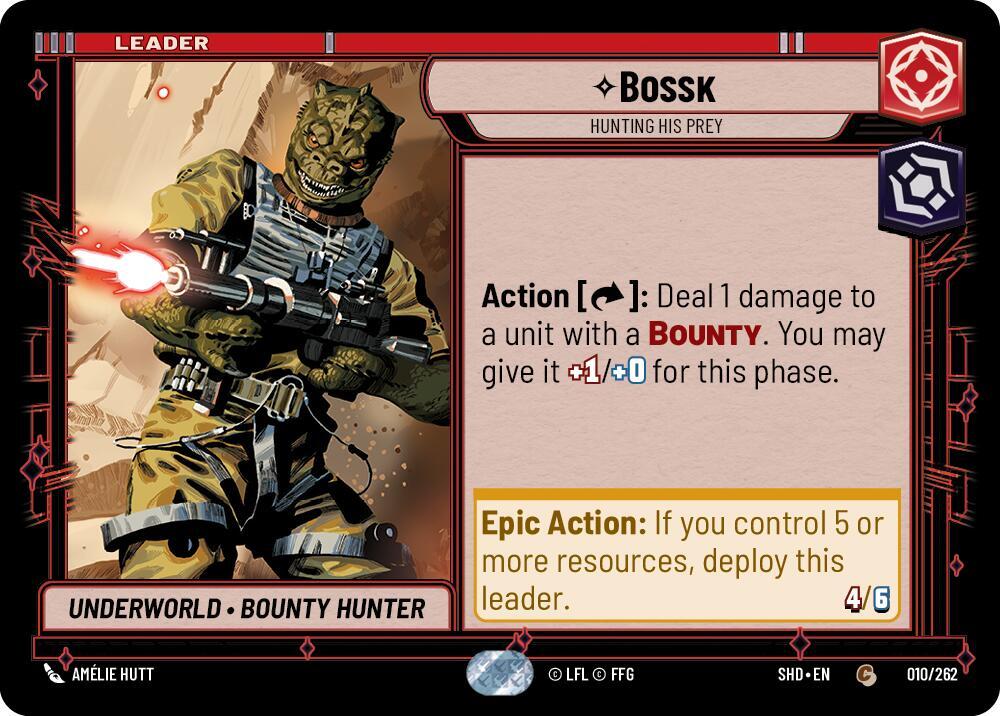 Bossk - Hunting His Prey - Shadows of the Galaxy - Star Wars: Unlimited ...