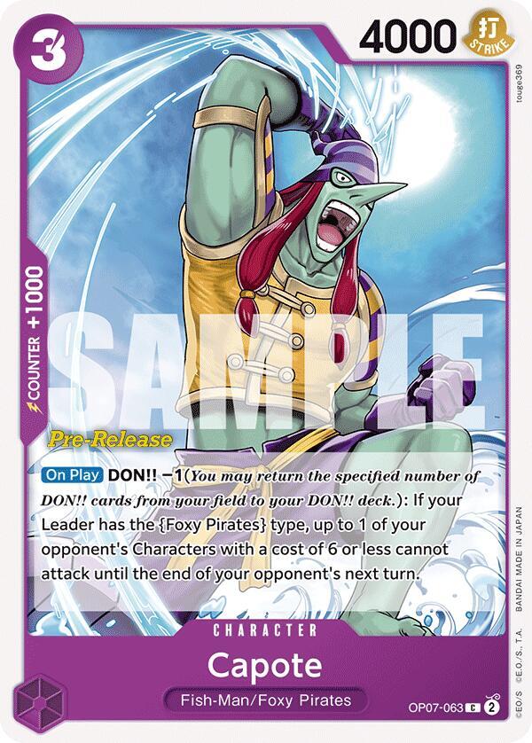Pickles - 500 Years in the Future Pre-Release Cards - One Piece Card Game
