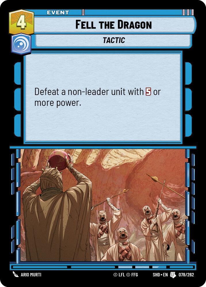 Fell the Dragon - Shadows of the Galaxy - Star Wars: Unlimited ...