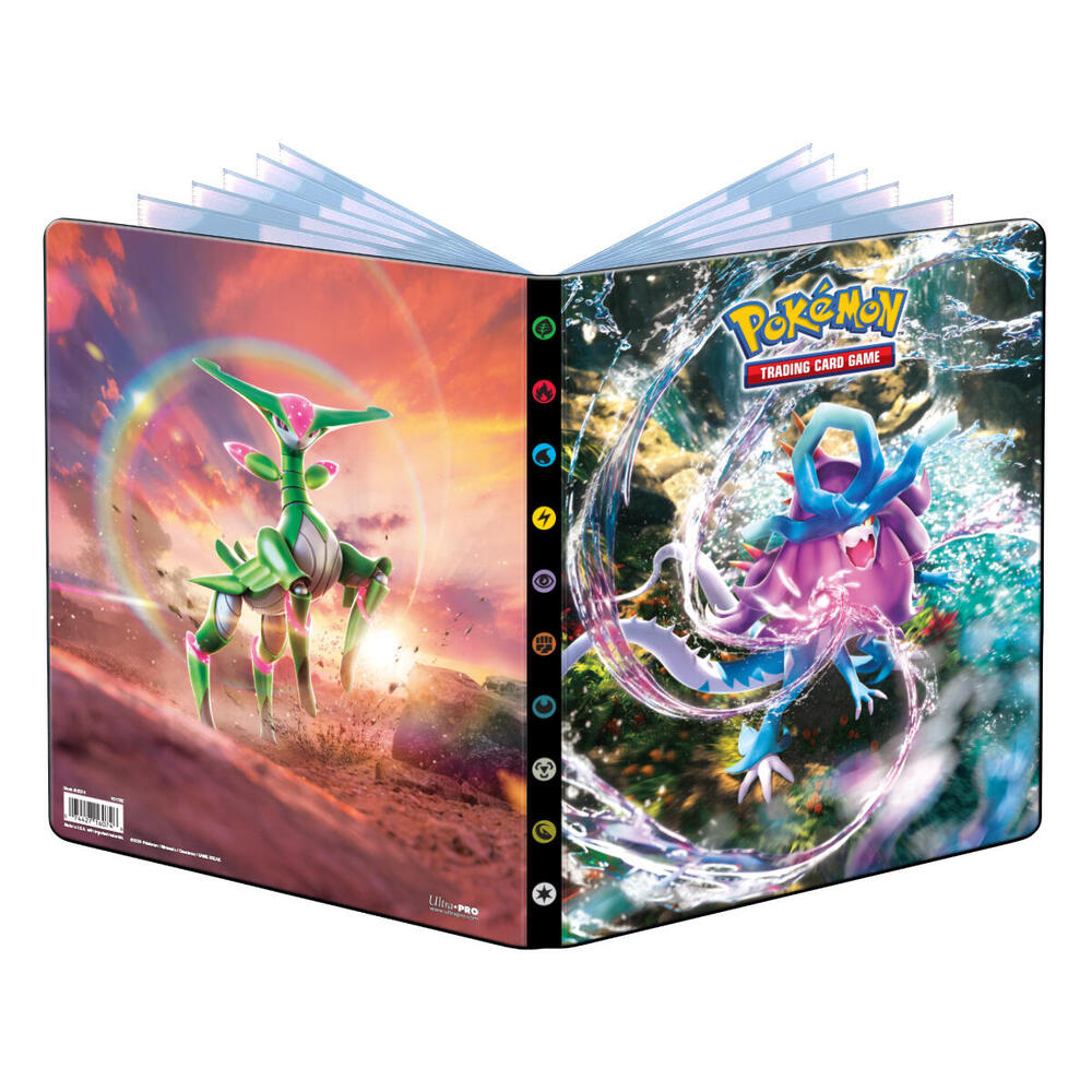 Pokemon Scarlet and Violet Walking Wake and Iron Leaves 9-Pocket ...