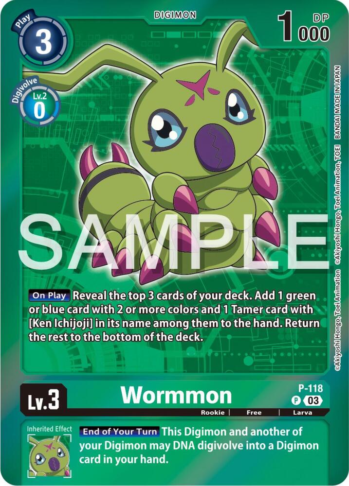 Wormmon - P-118 (Digimon Adventure Box 2024) - Digimon Promotion Cards - Digimon Card Game ...