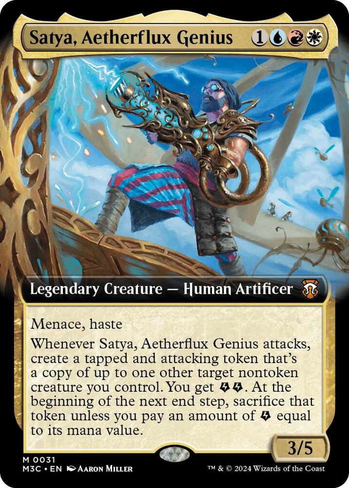 Satya, Aetherflux Genius (Extended Art) - Commander: Modern Horizons 3 ...