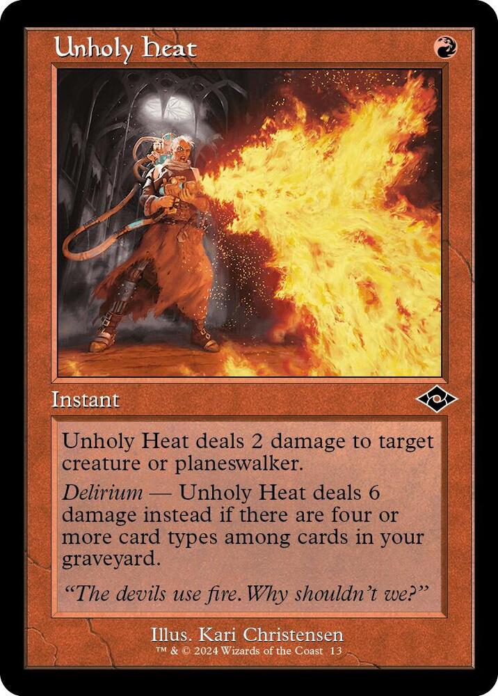 Unholy Heat (Retro Frame) - Modern Horizons 2 - Magic: The Gathering ...