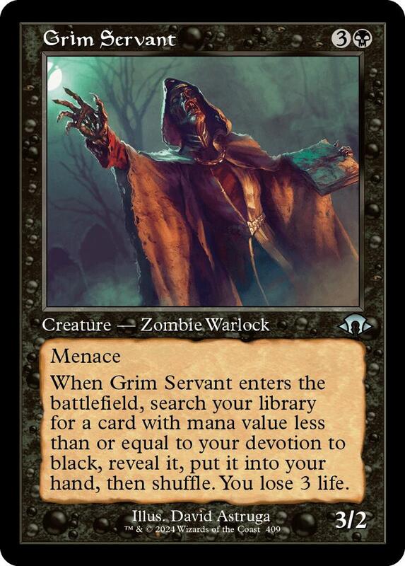 Grim Servant (Retro Frame) - Modern Horizons 3 - Magic: The Gathering ...