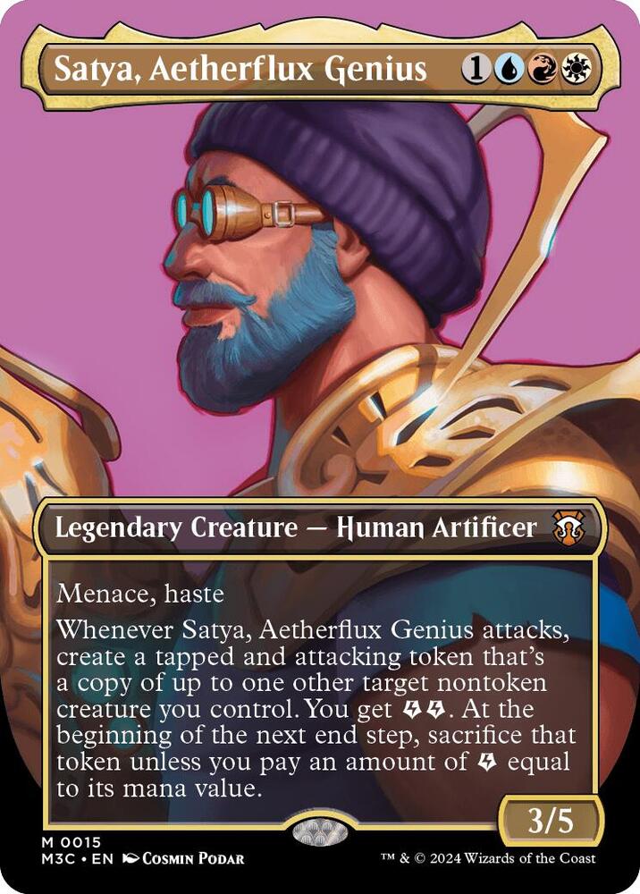 Satya, Aetherflux Genius (Borderless) - Commander: Modern Horizons 3 ...