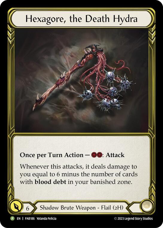 Hexagore, the Death Hydra - FAB186 (Golden) - FAB186 - Flesh and Blood ...