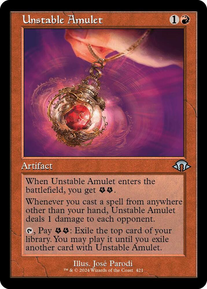 Unstable Amulet (Retro Frame) - Modern Horizons 3 - Magic: The ...
