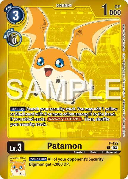 Patamon - P-122 (Digimon Adventure Box 2024) - Digimon Promotion Cards ...