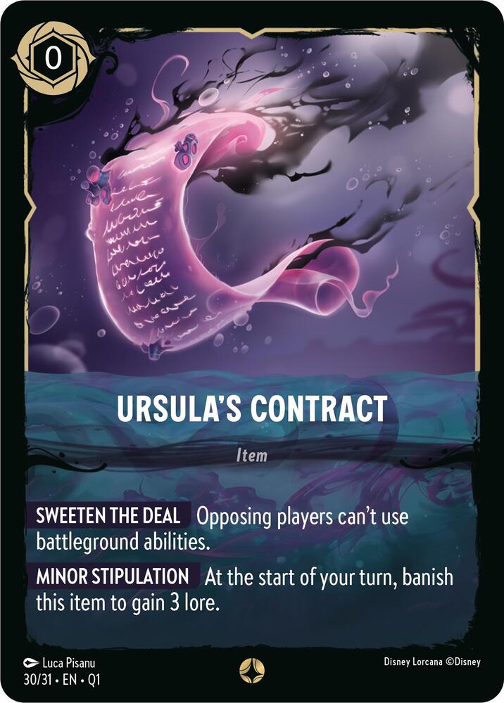 Ursula's Contract - Illumineer's Quest: Deep Trouble - Disney Lorcana ...