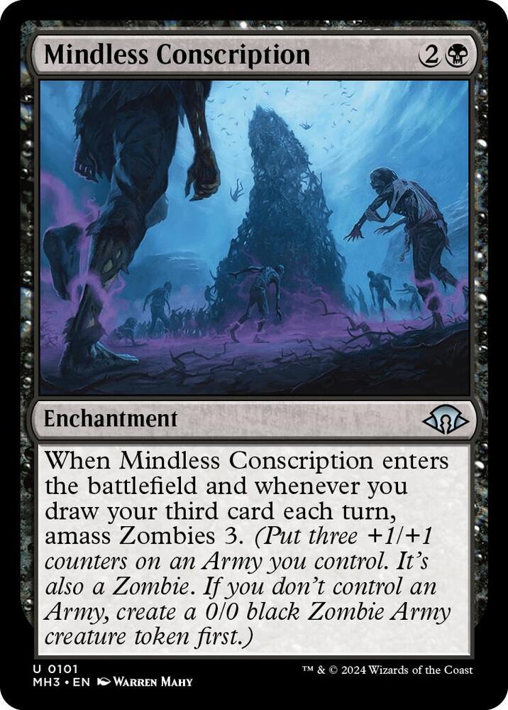 Mindless Conscription - Modern Horizons 3 - Magic: The Gathering ...