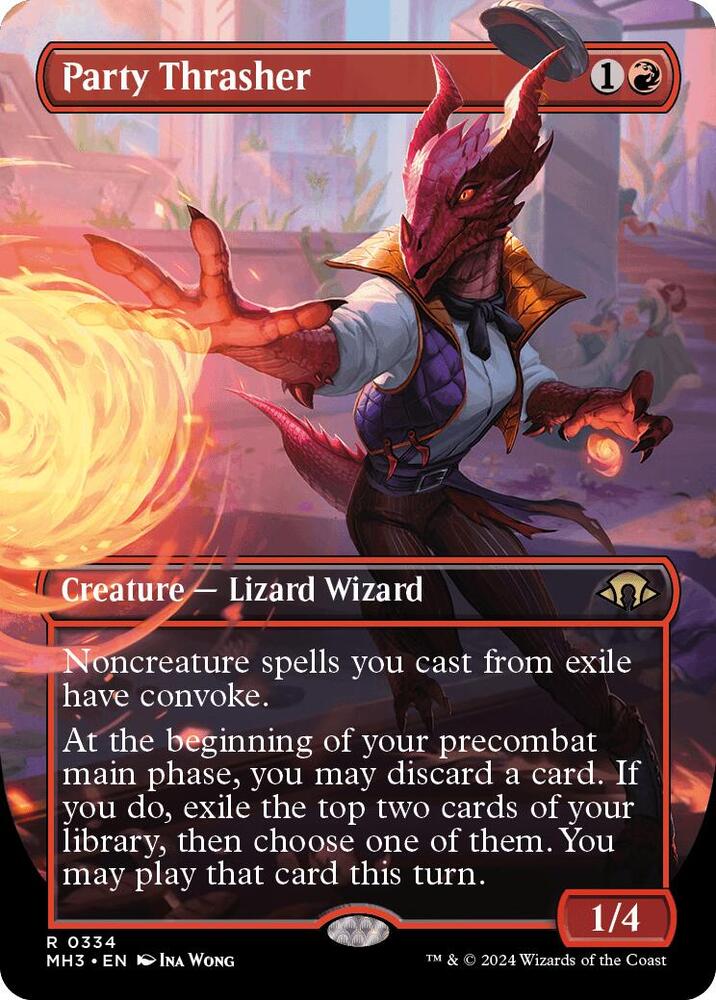 Party Thrasher (Borderless) - Modern Horizons 3 - Magic: The Gathering ...