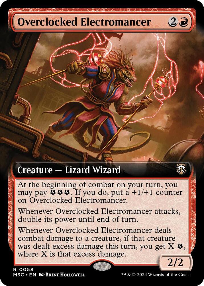 Overclocked Electromancer (Extended Art) - Commander: Modern Horizons 3 ...