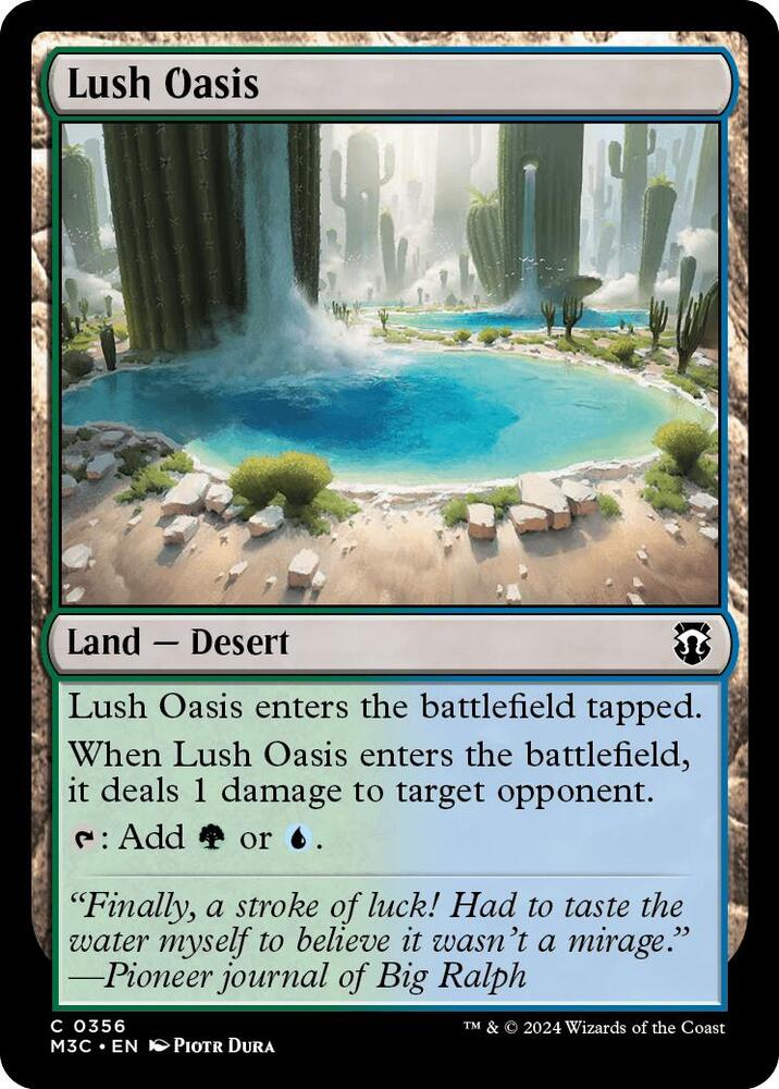 Lush Oasis - Commander: Modern Horizons 3 - Magic: The Gathering ...