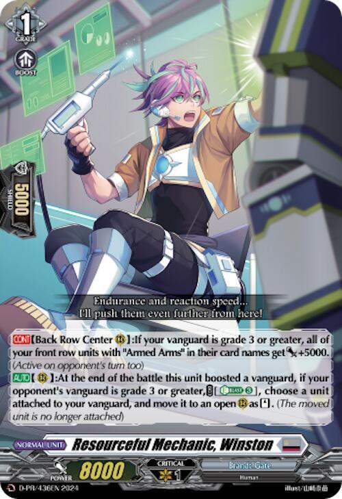 Resourceful Mechanic, Winston - D Promo Cards - Cardfight Vanguard - TCGplayer.com