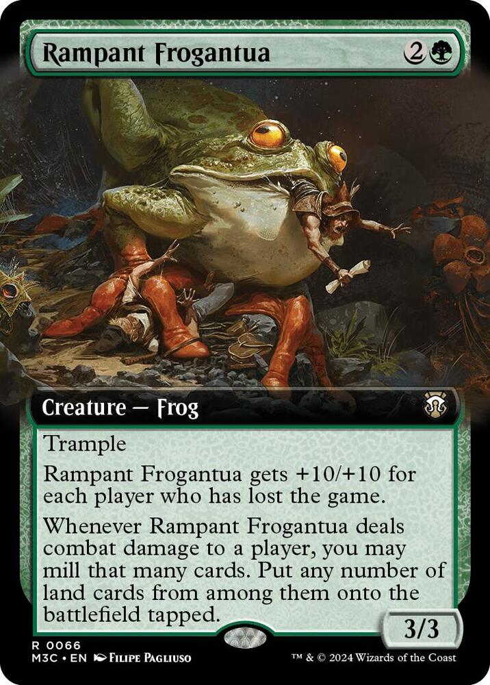 Rampant Frogantua (Extended Art) (Ripple Foil) - Commander: Modern Horizons 3 - Magic: The ...