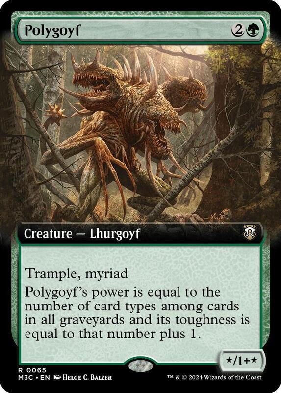 Pyrogoyf (Extended Art) (Ripple Foil) - Commander: Modern Horizons 3 ...
