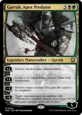Garruk, Apex Predator (Ripple Foil) - Commander: Modern Horizons 3 ...
