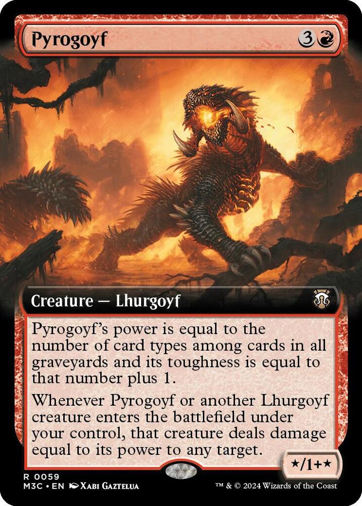 Pyrogoyf (Extended Art) - Commander: Modern Horizons 3 - Magic: The ...