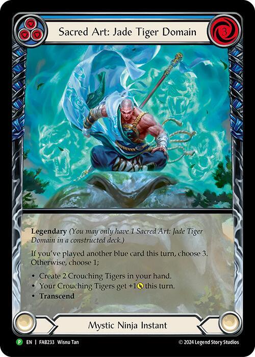 Sacred Art: Jade Tiger Domain - FAB233 - Flesh and Blood: Promo Cards ...