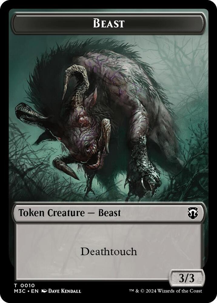 Beast (0010) // Shapeshifter (0008) Double-Sided Token - Commander ...