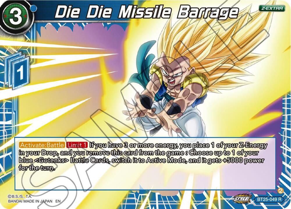 Die Die Missile Barrage - Legend of the Dragon Balls - Dragon Ball ...