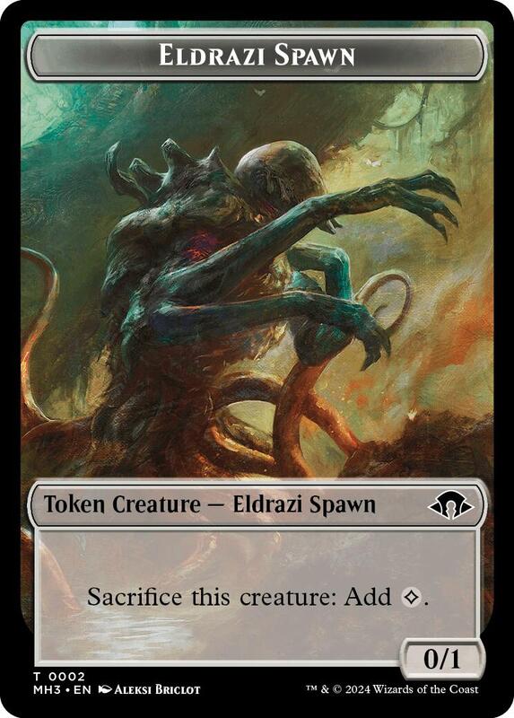 Eldrazi Spawn // Phyrexian Golem Double-Sided Token - Modern Horizons 3 ...