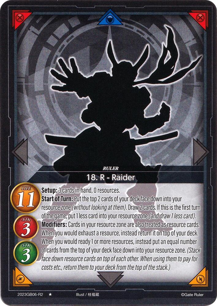 18. R - Raider - The Demonic & the Divine - Gate Ruler - TCGplayer.com