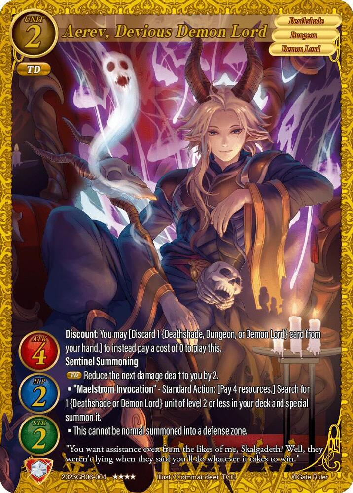 Aerev, Devious Demon Lord - The Demonic & the Divine - Gate Ruler - TCGplayer.com