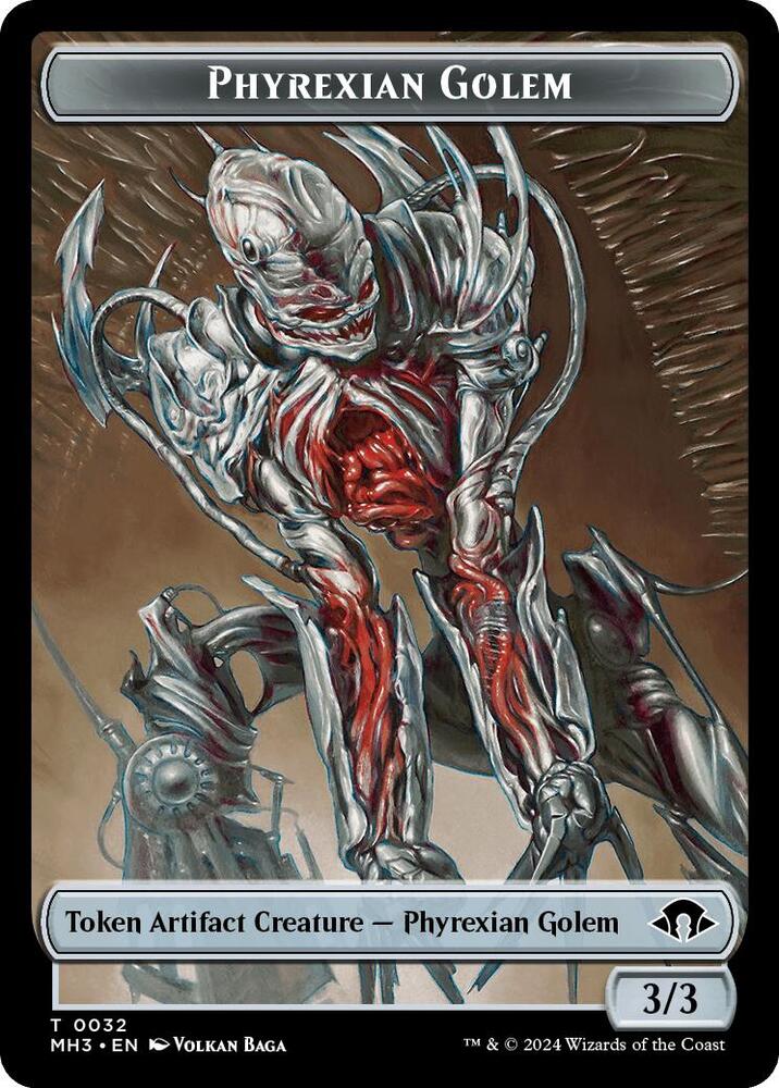 Phyrexian Golem Token - Modern Horizons 3 - Magic: The Gathering ...