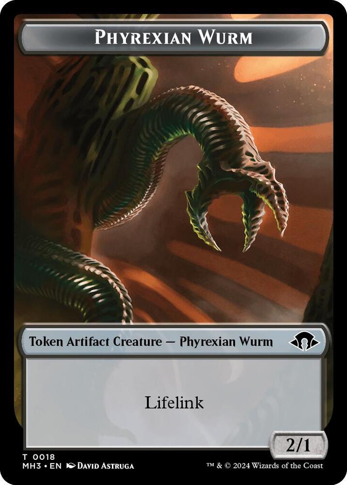 Phyrexian Wurm Token (0018) - Modern Horizons 3 - Magic: The Gathering ...