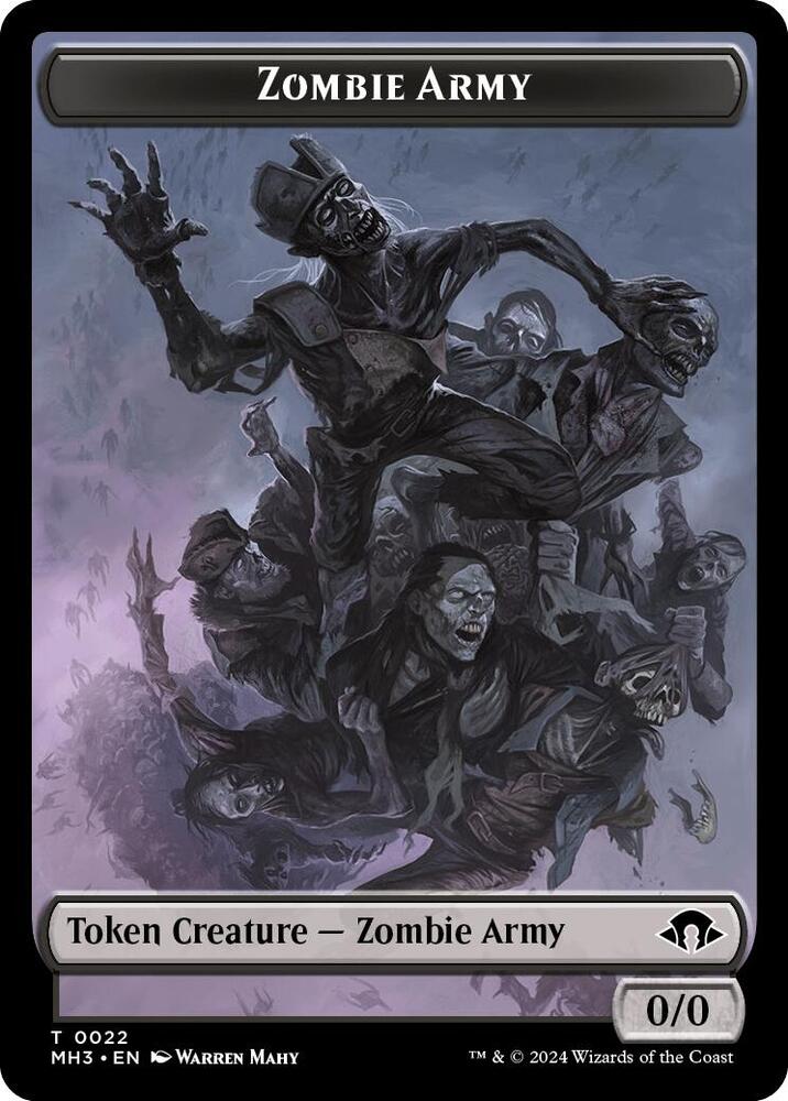 Zombie Army Token - Modern Horizons 3 - Magic: The Gathering ...