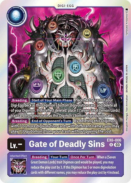 Gate of Deadly Sins - Infernal Ascension - Digimon Card Game