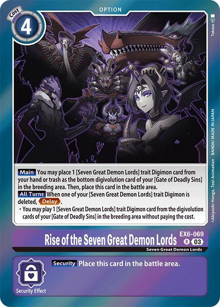 Rise of the Seven Great Demon Lords - Infernal Ascension - Digimon Card ...