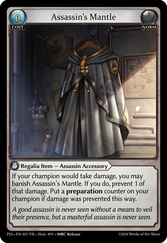 Assassin's Mantle - Promotional Cards - Grand Archive TCG - TCGplayer.com