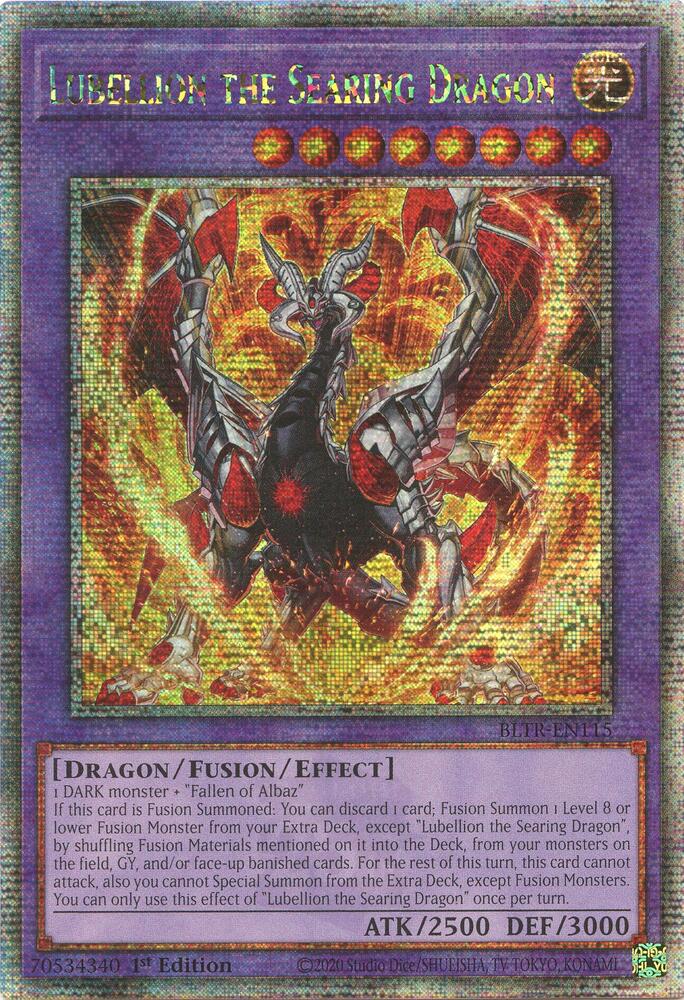 Lubellion the Searing Dragon (Quarter Century Secret Rare) - Battles of Legend: Terminal Revenge ...