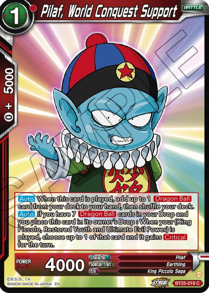 Pilaf, World Conquest Support - Legend of the Dragon Balls - Dragon ...