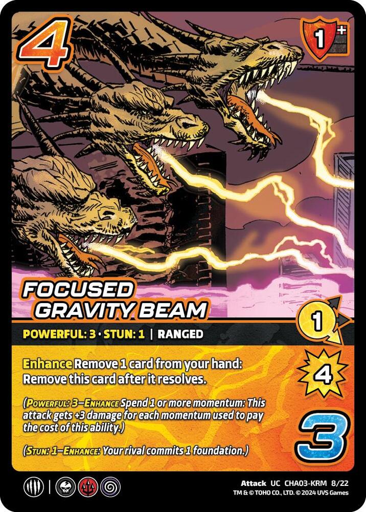 Focused Gravity Beam - Challenger Series: Godzilla - UniVersus ...