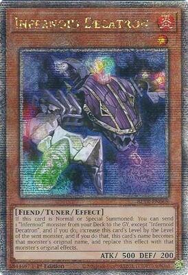 Infernoid Decatron (Quarter Century Secret Rare) - Battles of Legend: Terminal Revenge - YuGiOh ...