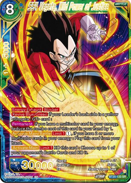 SS4 Vegeta, Wild Power of Justice - Legend of the Dragon Balls - Dragon ...