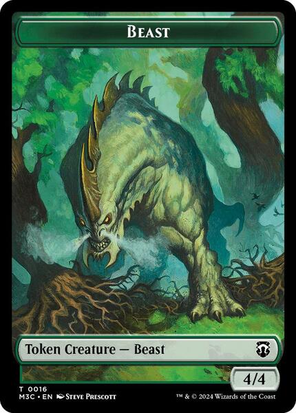 Beast (0016) (Ripple Foil) // Copy Double-Sided Token - Commander ...