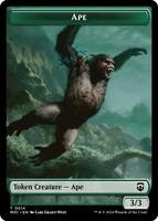 Ape (Ripple Foil) // Plant Double-Sided Token - Commander: Modern ...