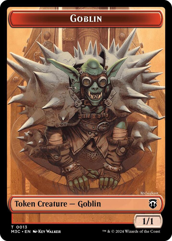 Goblin (Ripple Foil) // Tarmogoyf Double-Sided Token - Commander ...